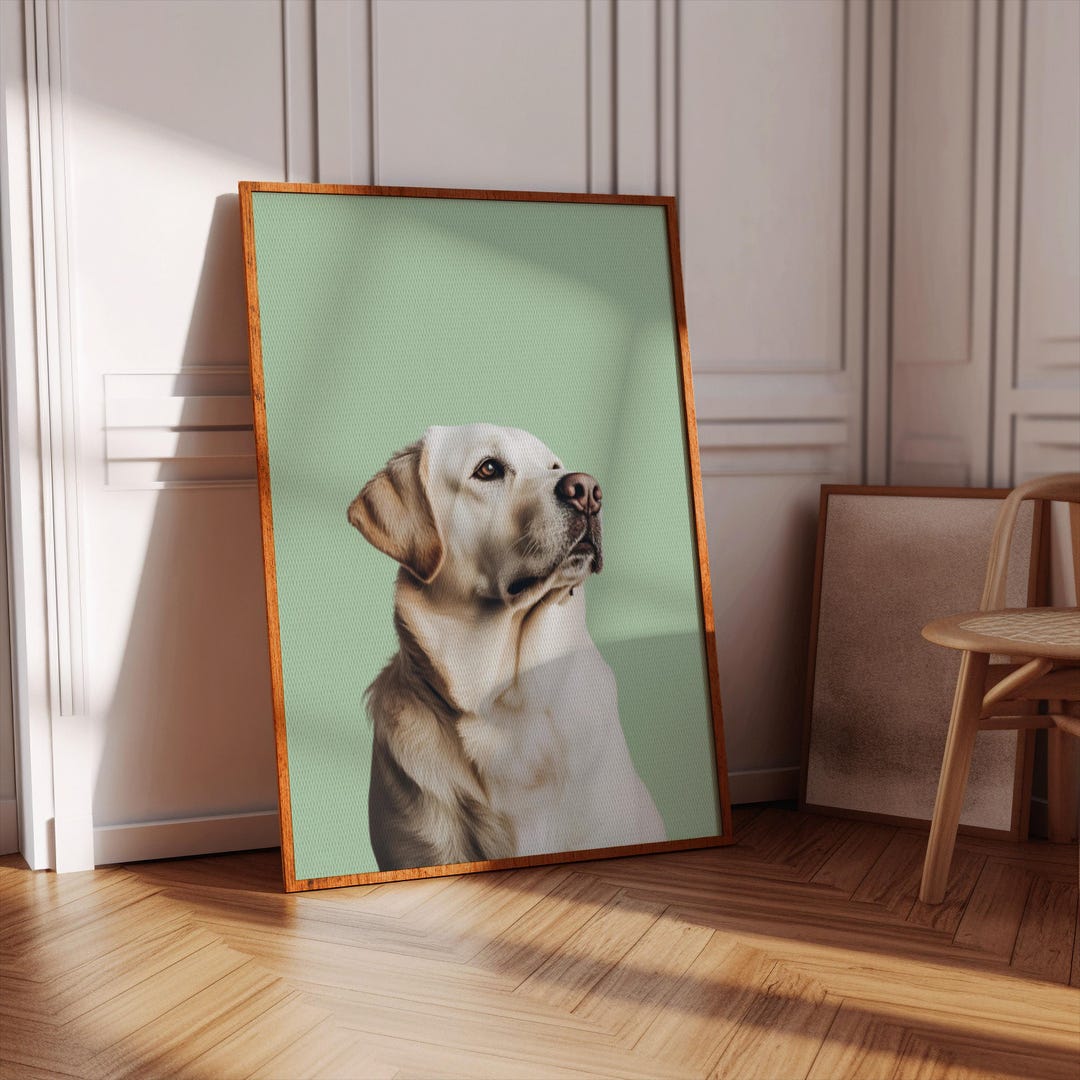Yellow Lab Wall Art - Custom Pet Portrait - Dog Pop Art Poster ...