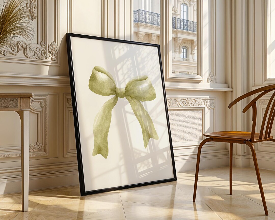 Aesthetic Bow Wall Art Print, Girly Room Decor (digital Download) - Etsy