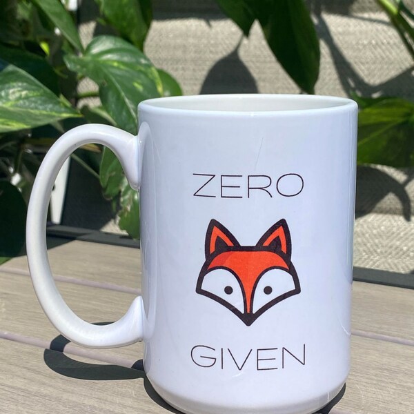 Zero Fox Given Mug - Etsy