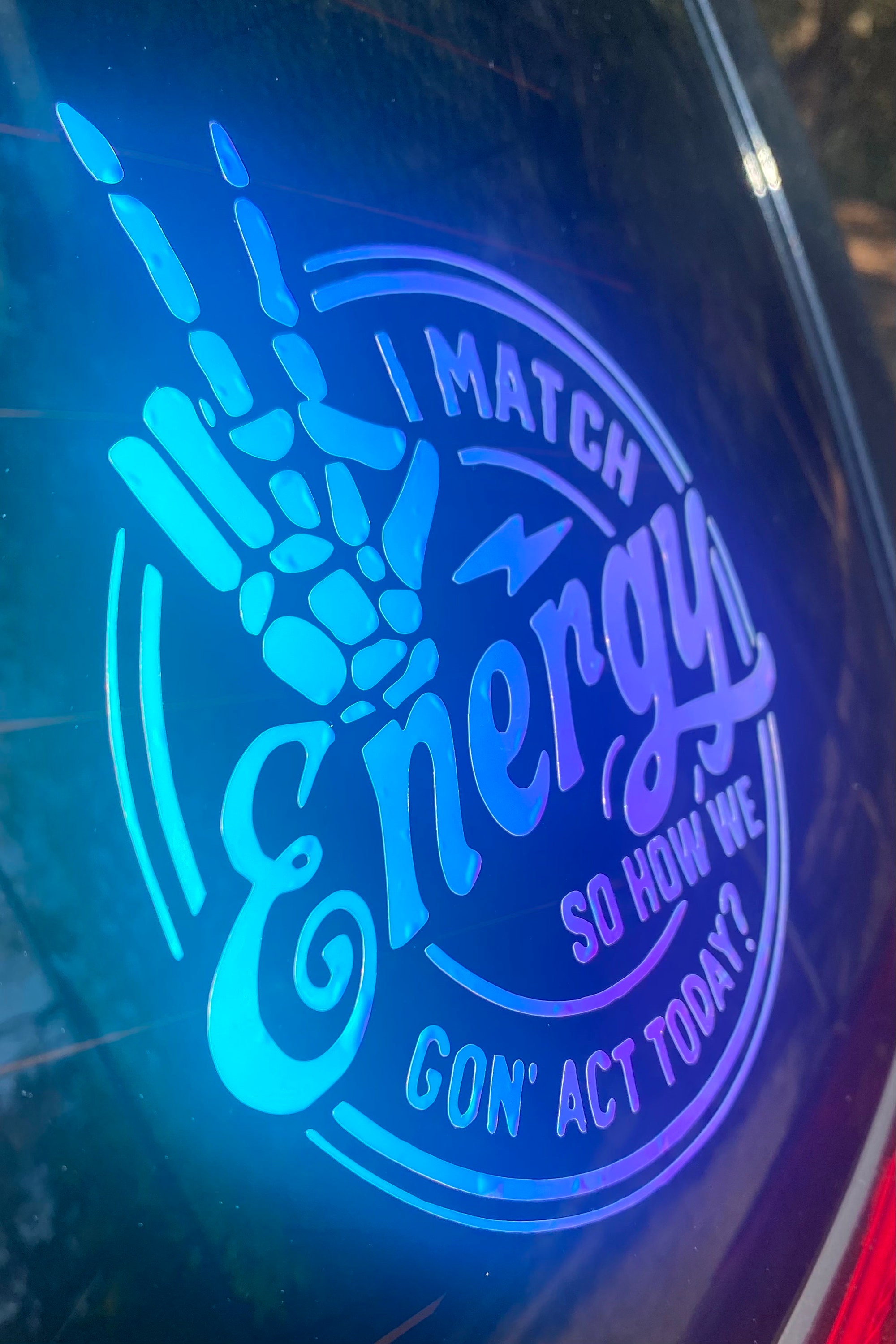 I Match Energy so How We Gonna Act Today Vinyl Transfer Stickers ...
