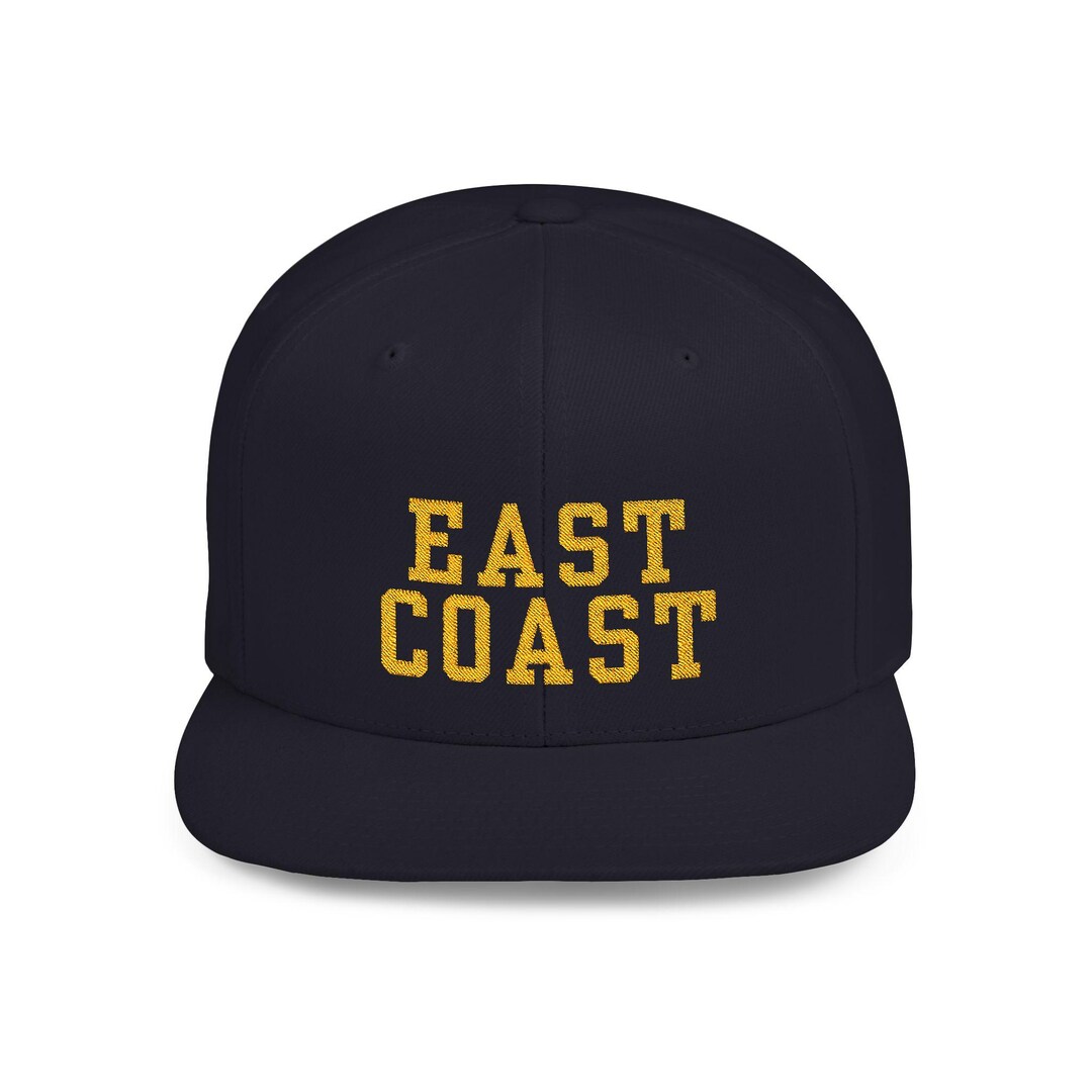 East Coast Varsity Lettered Embroidered Snapback Hat East Coast Trucker ...