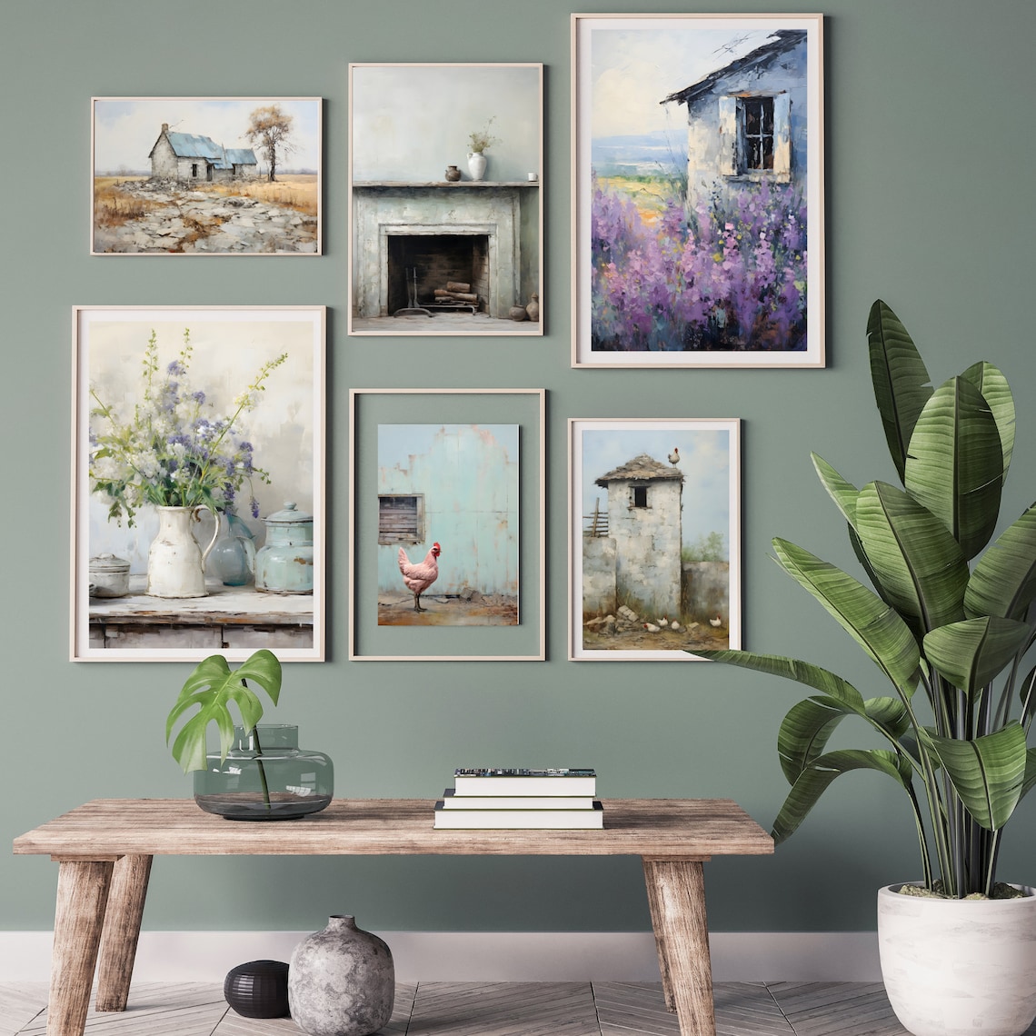 Old Stone Farm BUNDLE Cool Tone Printable Gallery Wall Art - Etsy