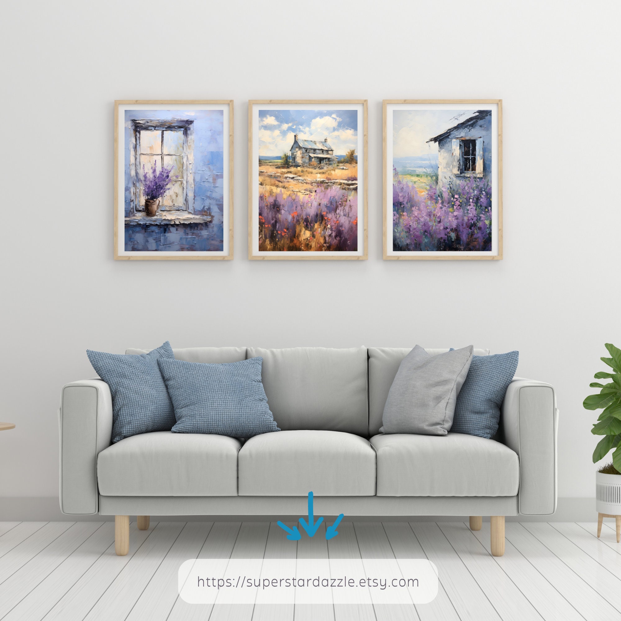 Old Stone Farm BUNDLE Cool Tone | Printable Gallery Wall Art | 15 Oil ...