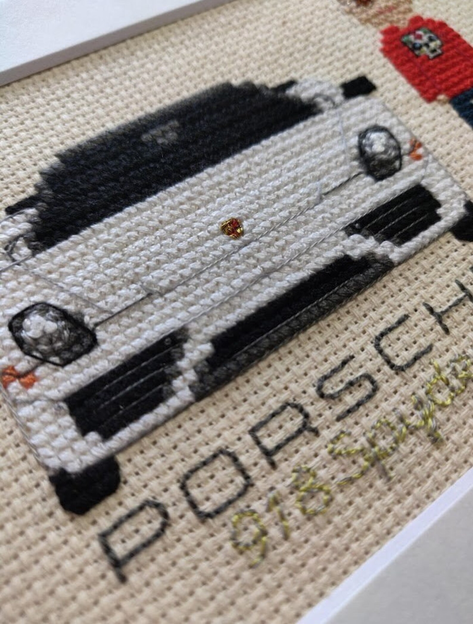 PDF PATTERN | Porsche Cross Stitch Pattern | White Car | Sports Car ...