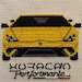PDF PATTERN | Lamborghini Cross Stitch Pattern | Yellow Car | Sports ...