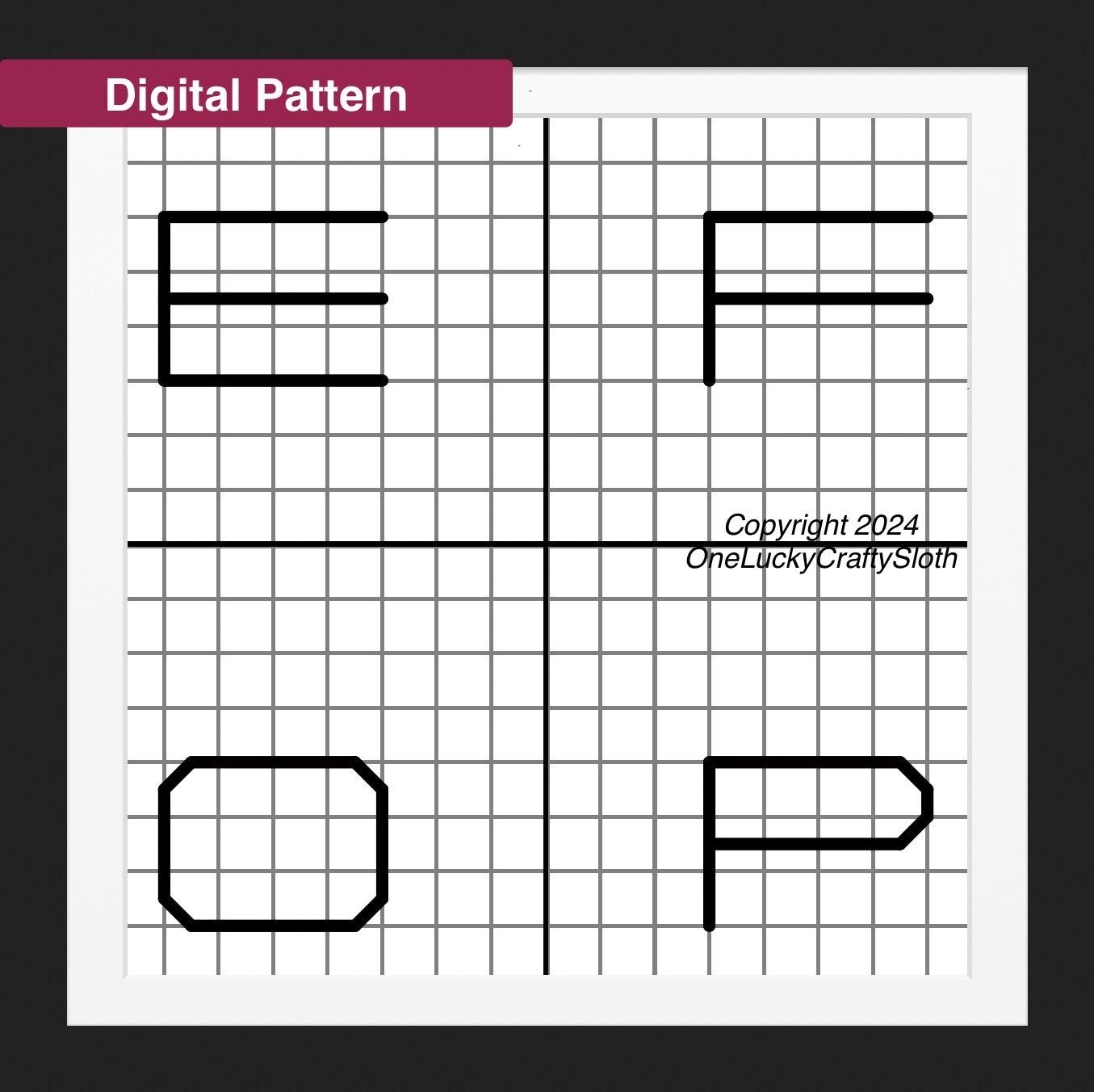 PDF PATTERN | DIY Porsche Font Digital Pattern - Etsy
