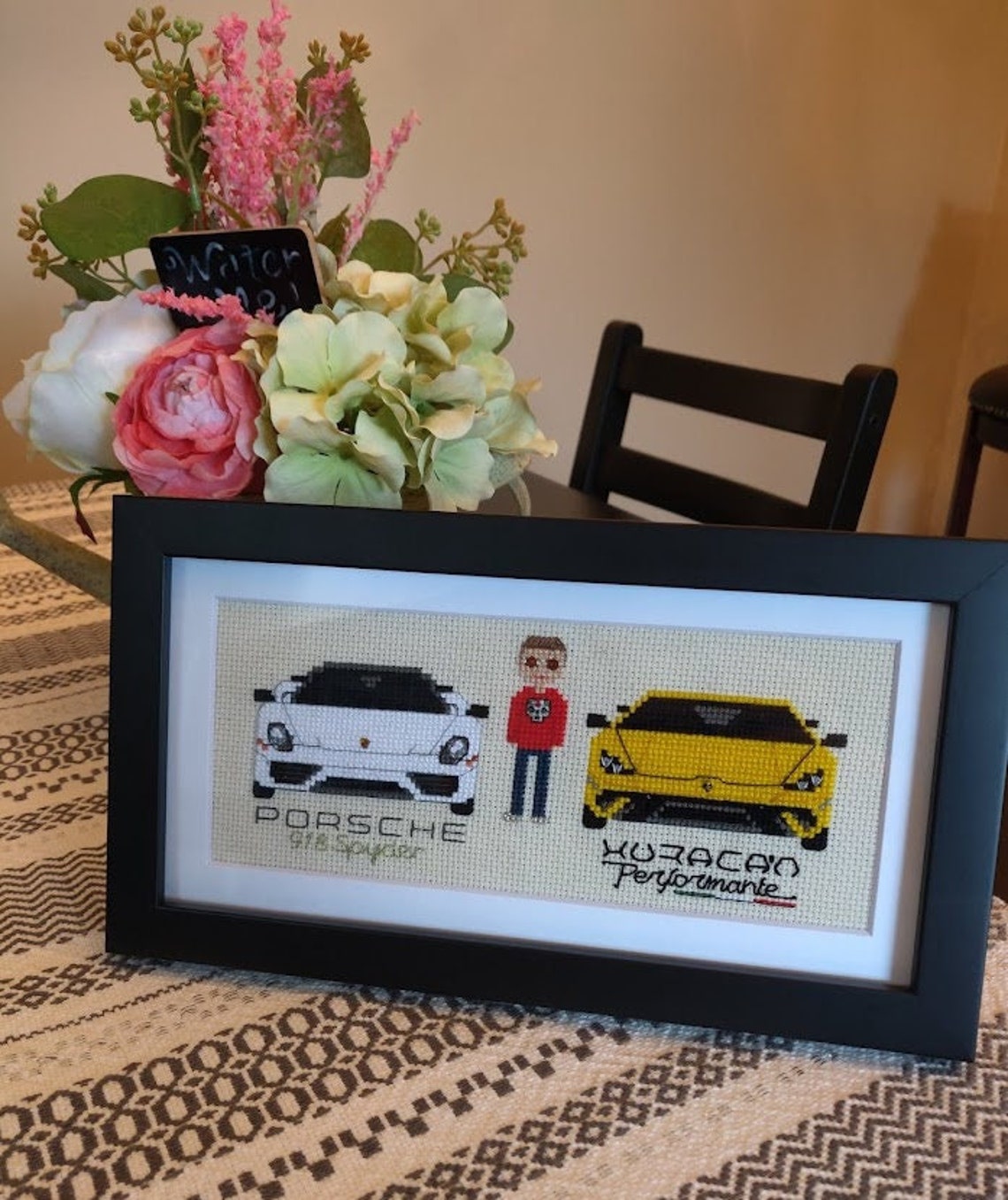 PDF PATTERN | Lamborghini Cross Stitch Pattern | Yellow Car | Sports ...