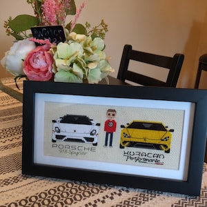 PDF PATTERN | Porsche Cross Stitch Pattern | White Car | Sports Car ...