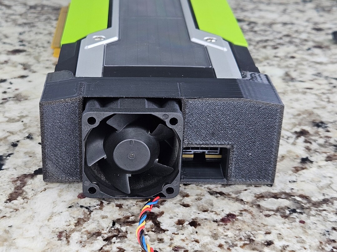 Nvidia Tesla Accelerator Card Cooling Shroud and Fans P40 K80 P100 V100 ...