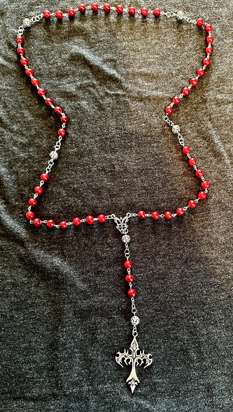 Handmade Gothic Rosary - Etsy