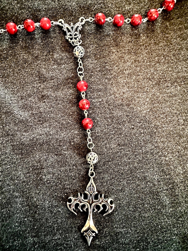 Handmade Gothic Rosary - Etsy
