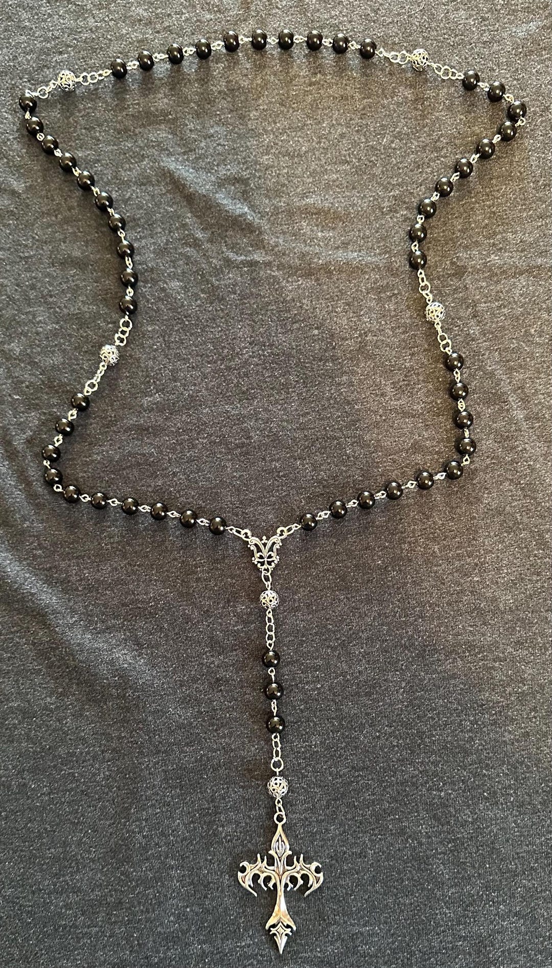 Handmade Gothic Rosary - Etsy