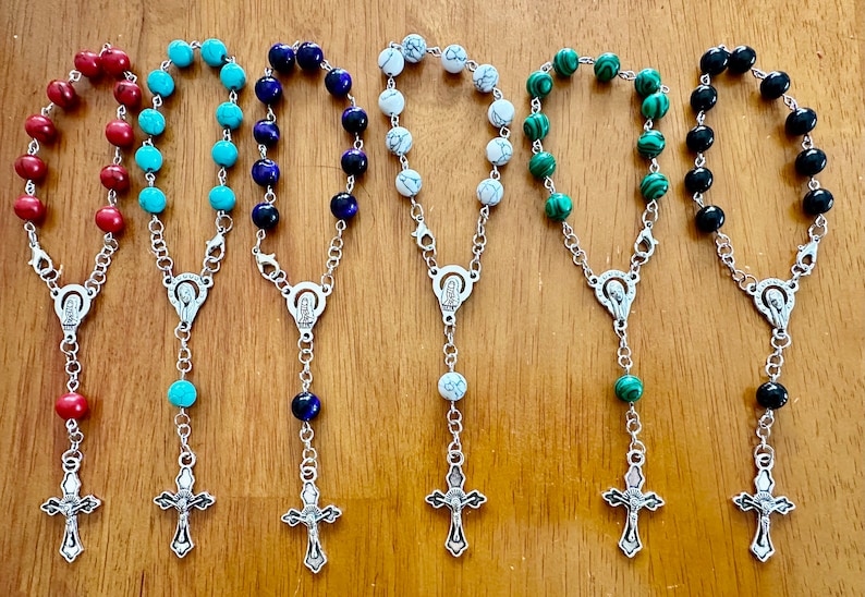 Handmade Car Rosary With Clasp - Etsy