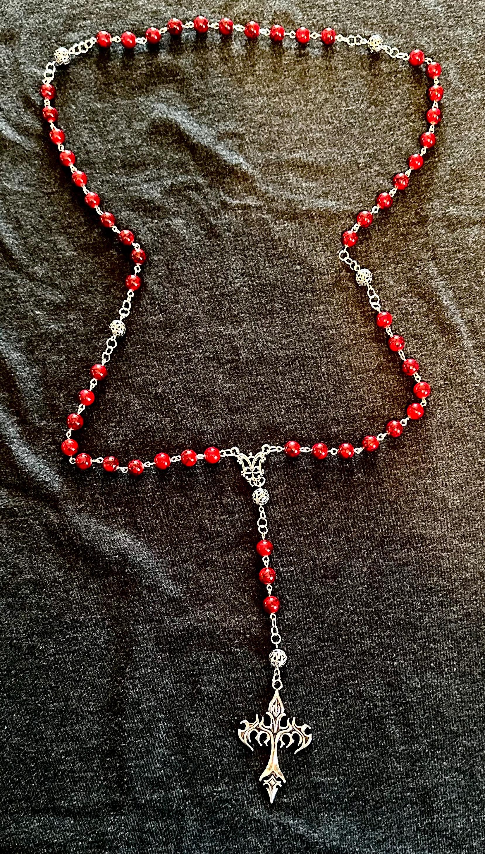 Handmade Gothic Rosary - Etsy