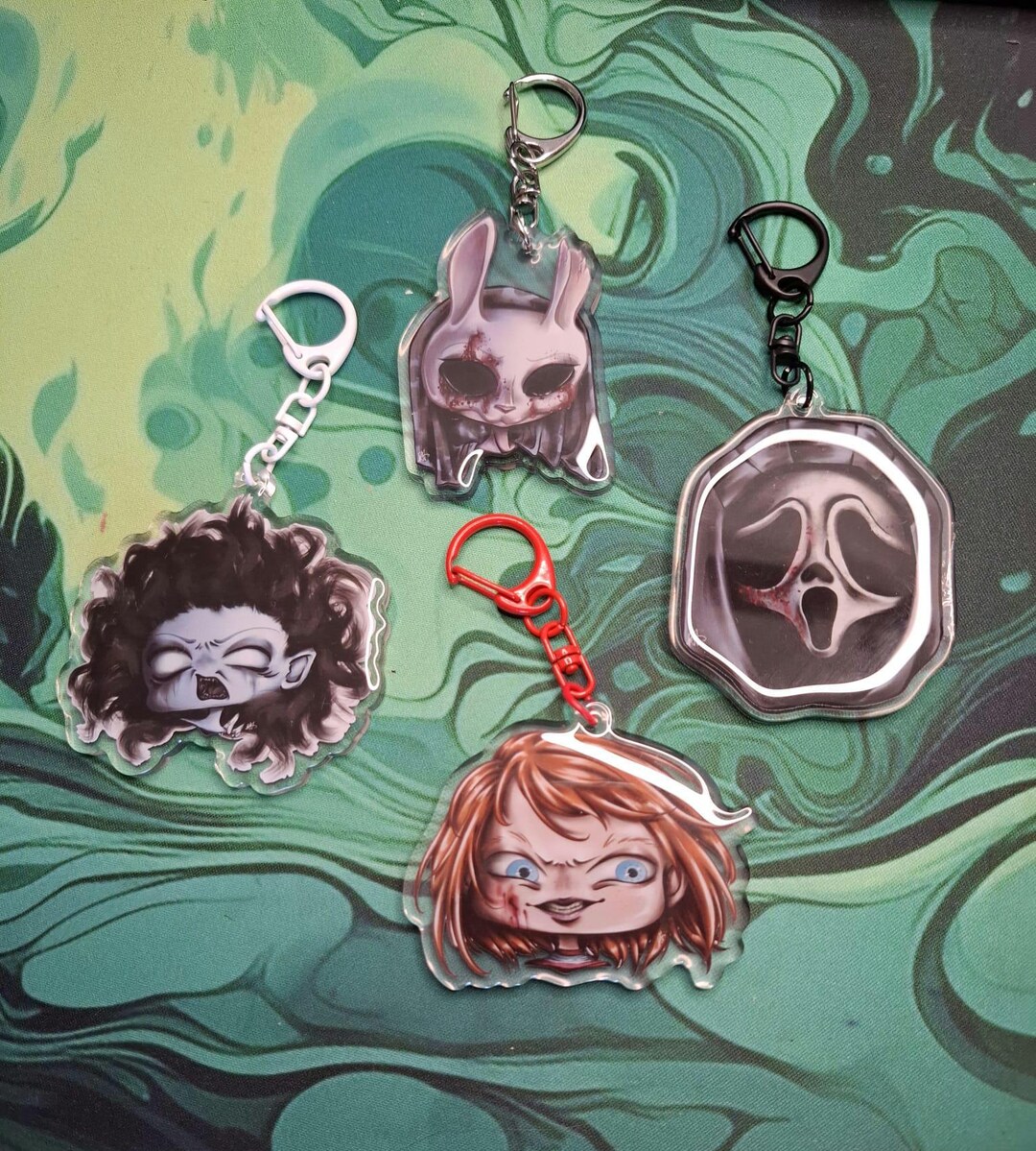 Dead by Daylight, Killer, Huntress, Spirit, Chucky, Ghost Face Key Ring ...
