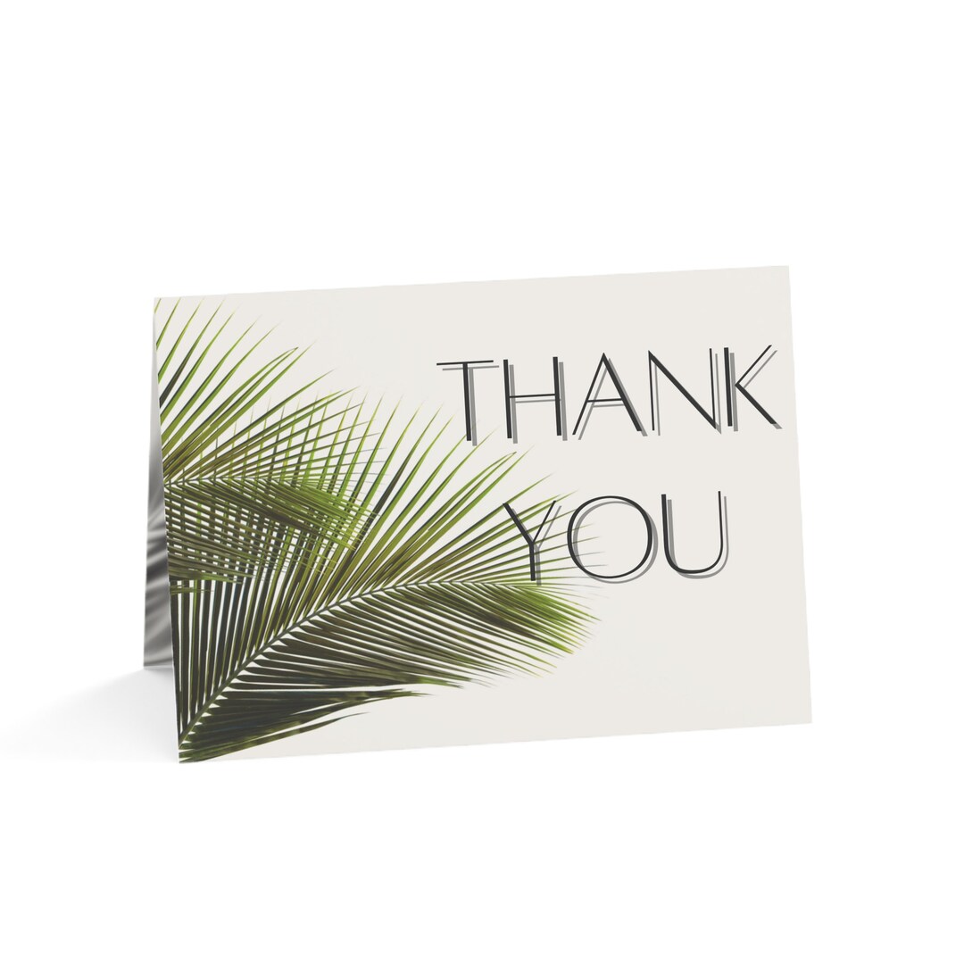 Modern, Trendy, Tropical Thank You Cards! - Etsy