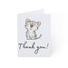 Cute Cat Thank You Cards! - Etsy