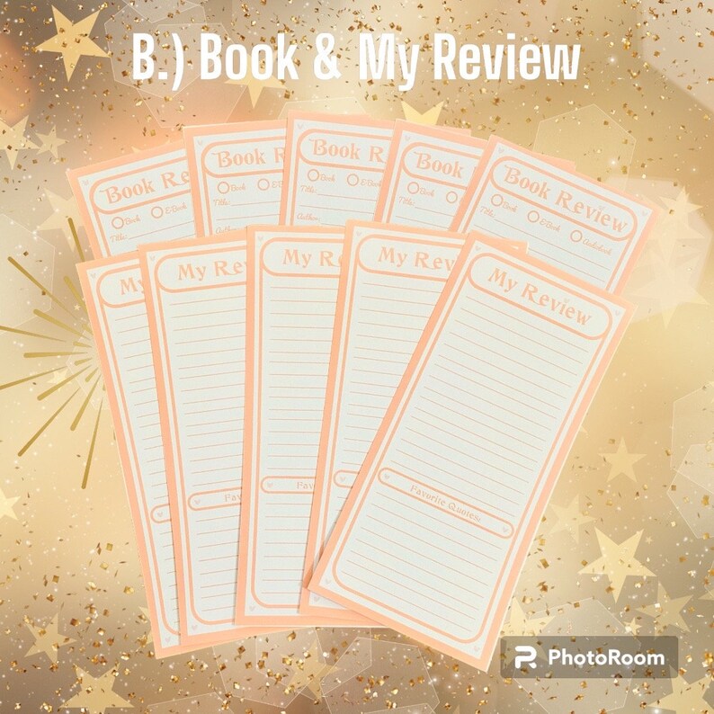 Book Review Stickers Peach 10x Pack Book Rating Stickers - Etsy