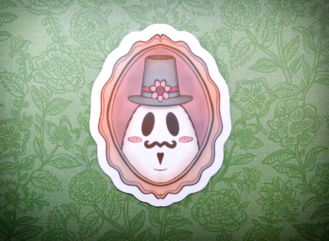 Vinyl Sticker- Fancy Gentleman Ghost | Waterproof Sticker - Etsy