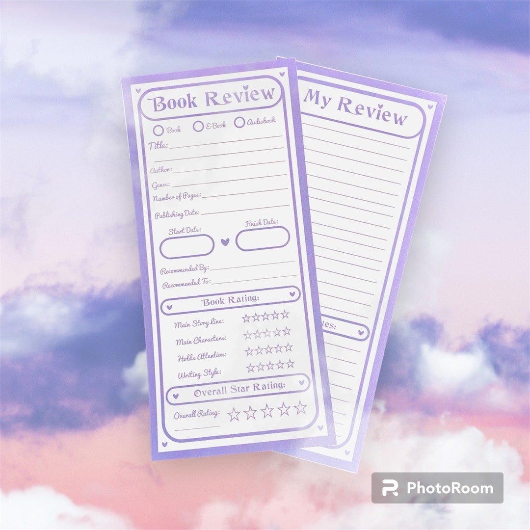Book Review Stickers - Purple: 6x Pack or 12x Pack| Book Rating ...