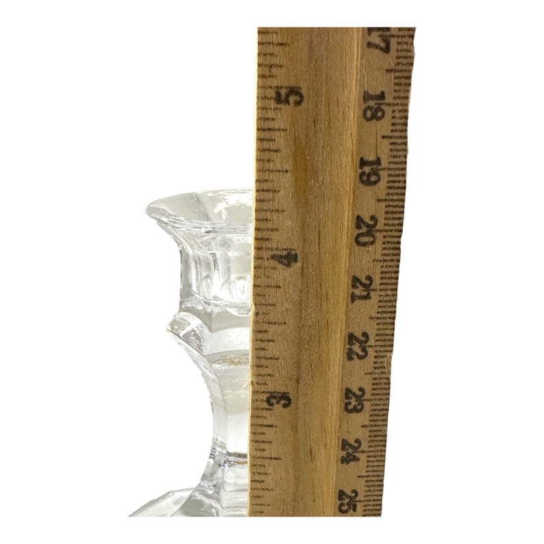 Lead Crystal Candle Holders Set of 2 Made in USA Elegant Design NOS NWT ...