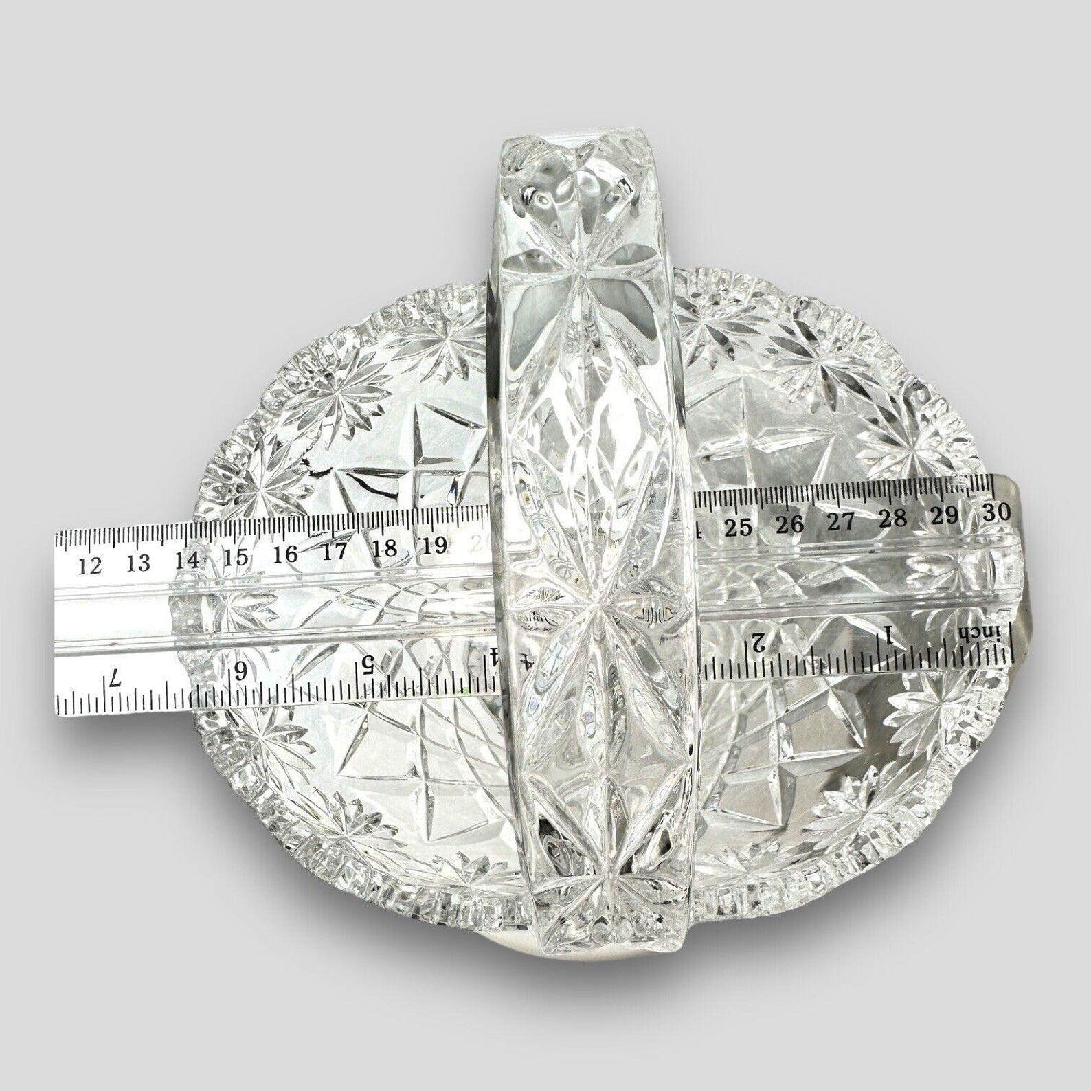 Vintage Princess House Crystal Basket Elegant Mint Condition - Etsy