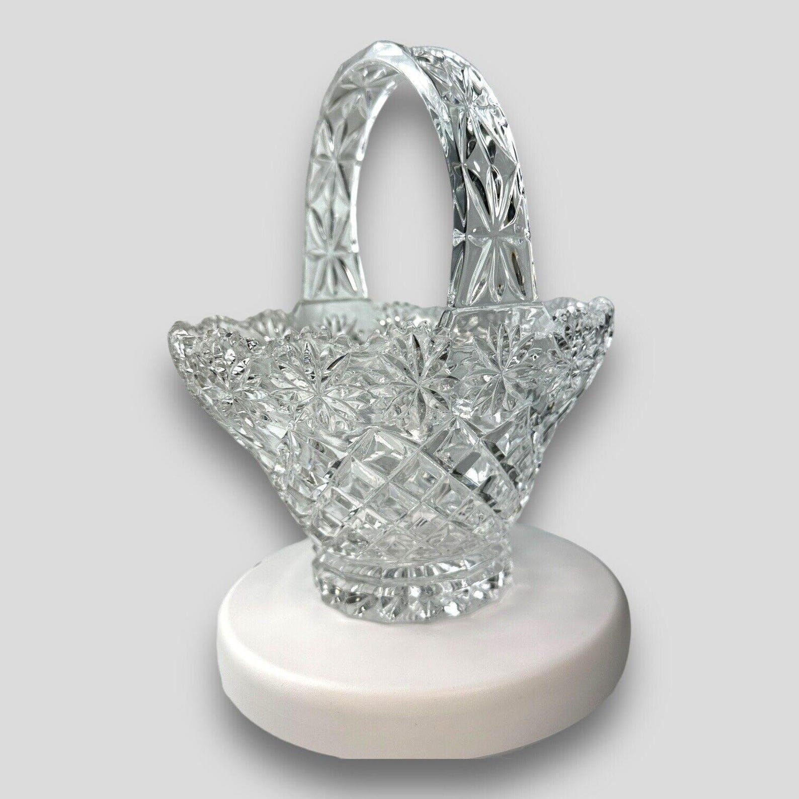 Vintage Princess House Crystal Basket Elegant Mint Condition - Etsy