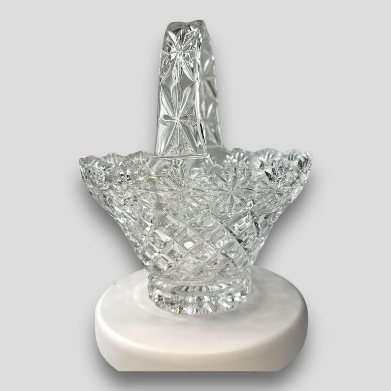Vintage Princess House Crystal Basket Elegant Mint Condition - Etsy