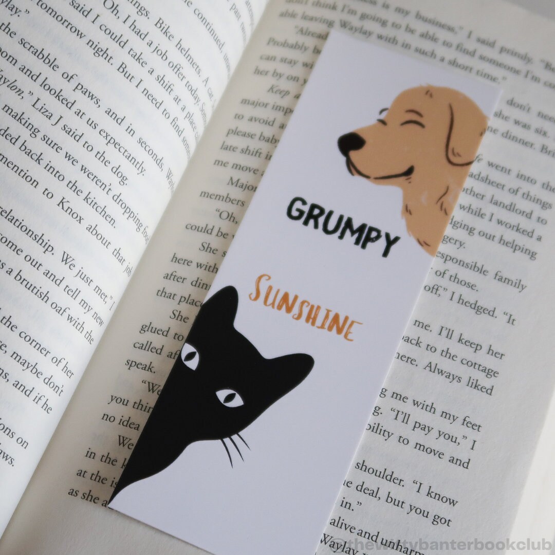Grumpy X Sunshine Bookmark for Romance Readers - Etsy