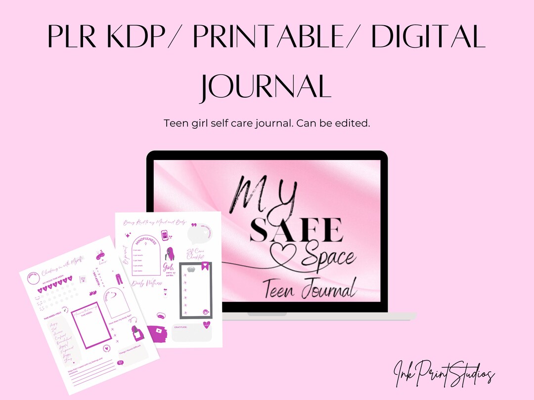 SELF CARE JOURNAL for Teen Girls Printable Teen Journal Canva Template ...