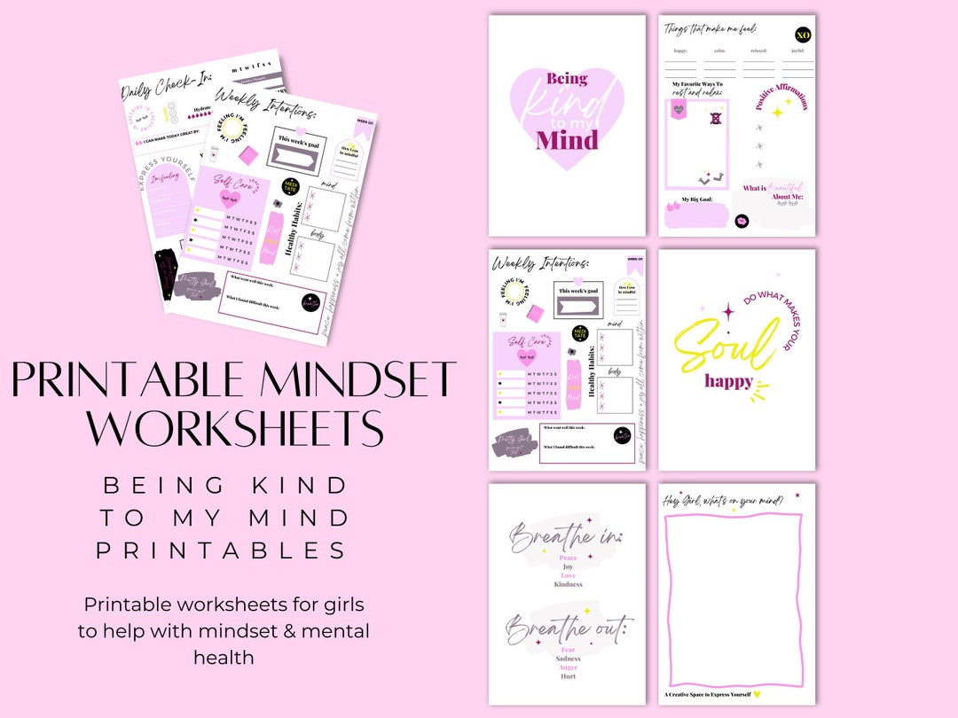 Teen Girls Journal Mental Health for Teens PLR KDP Printable Journal ...