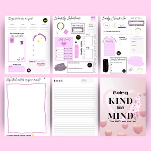 Teen Girls Journal Mental Health for Teens PLR KDP Printable Journal ...
