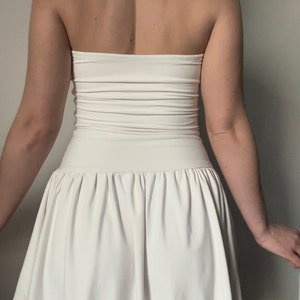 Strapless Ballerina Mini Dress PDF Sewing Pattern A4 - Etsy