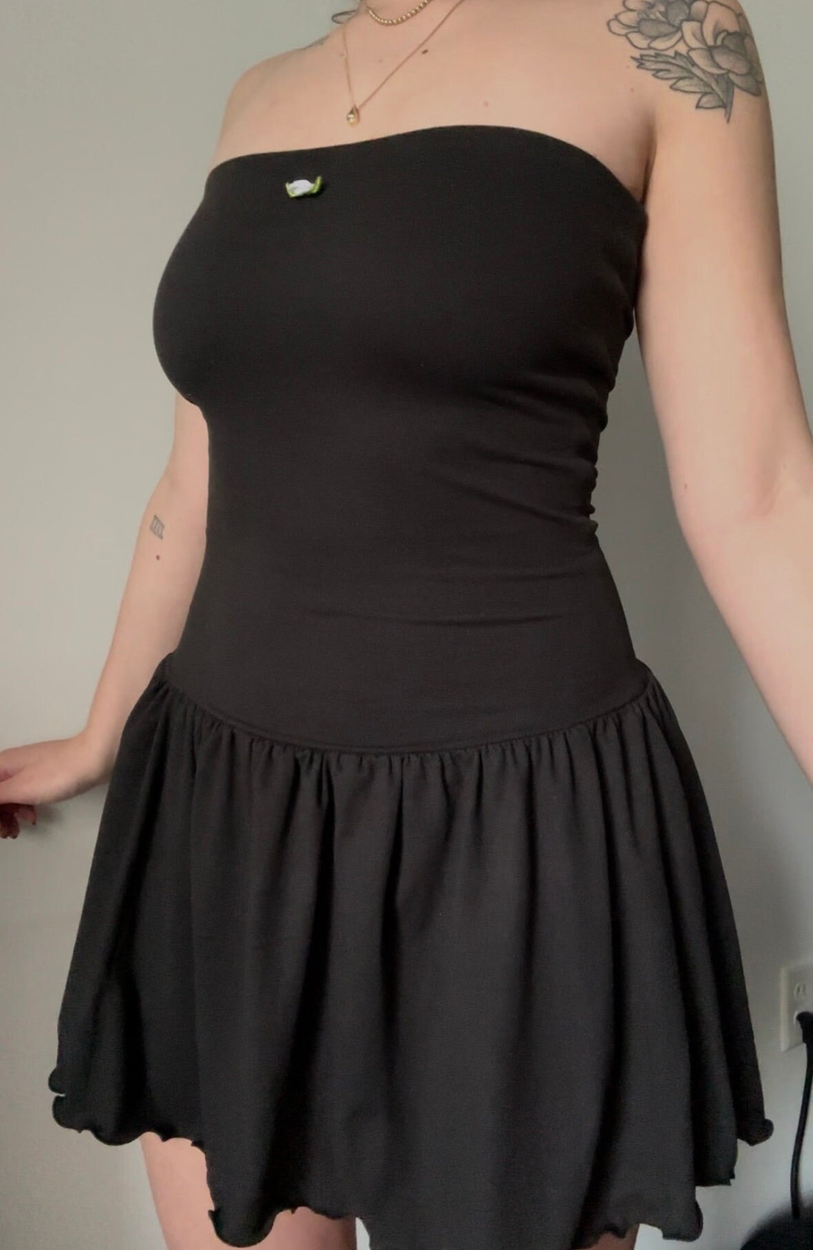 Strapless Ballerina Mini Dress PDF Sewing Pattern A4 - Etsy