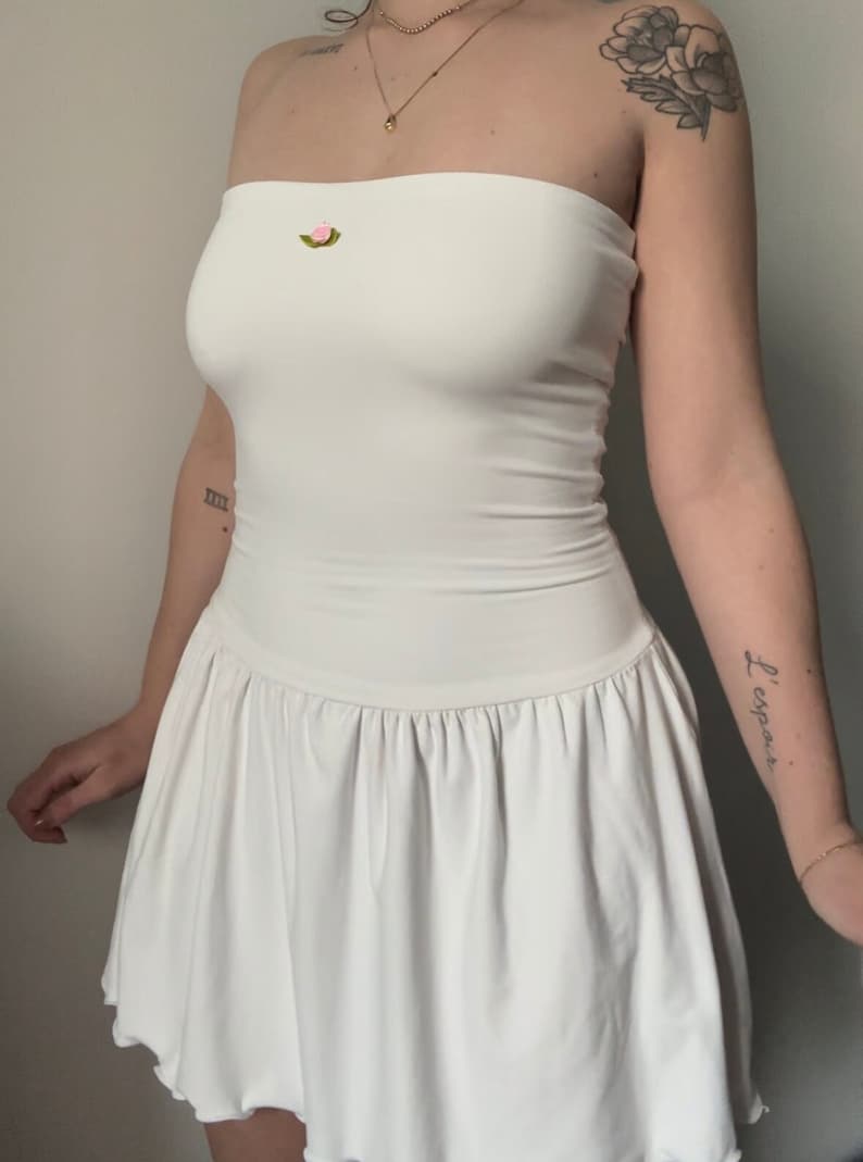 Strapless Ballerina Mini Dress PDF Sewing Pattern A4 - Etsy