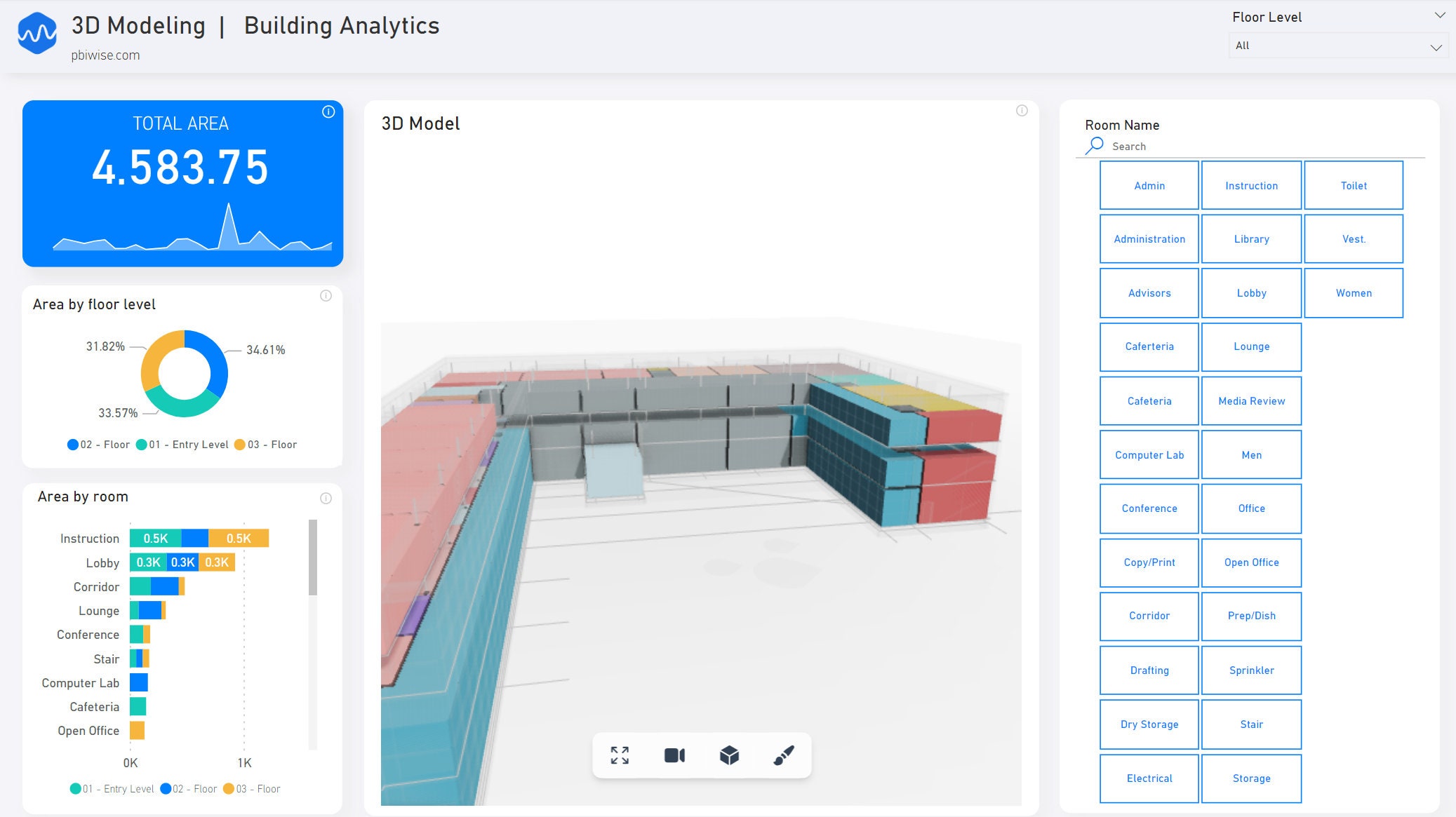 Powerbi Report Theme: 3D Modelling Analytics Dashboard - Etsy