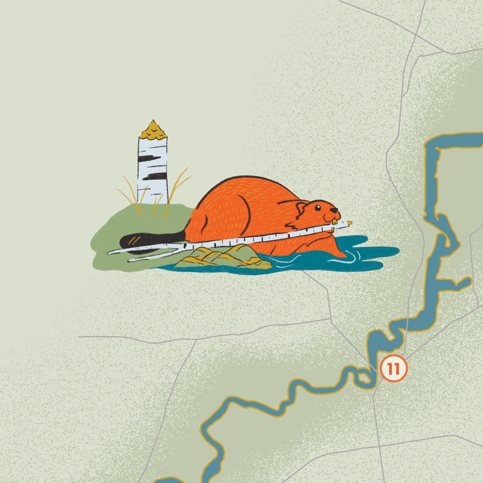 Beaver River Canoe Route Map pre-order - Etsy