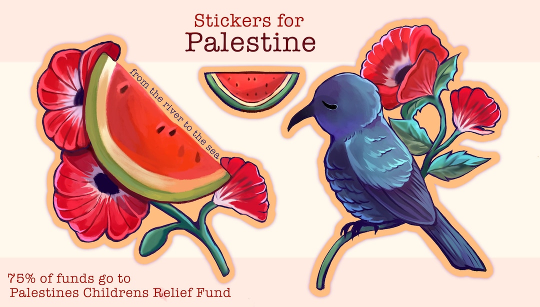 Stickers for Palestine | Donation Stickers | | Please Read Description ...