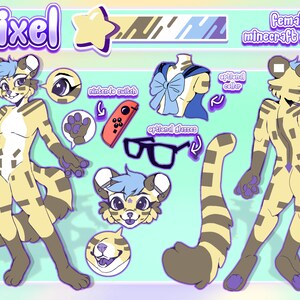 Furry Reference Sheet Commissions | Custom Complex/simple Fursona Reference Sheets - Etsy