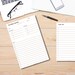 Meeting Notes, Printable Work Organizer, Meeting Agenda Template, Work ...