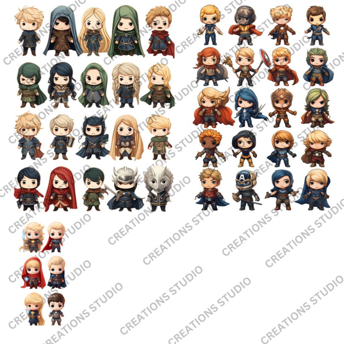 Chibi Heroes Collection: Adorable and Fierce - Etsy