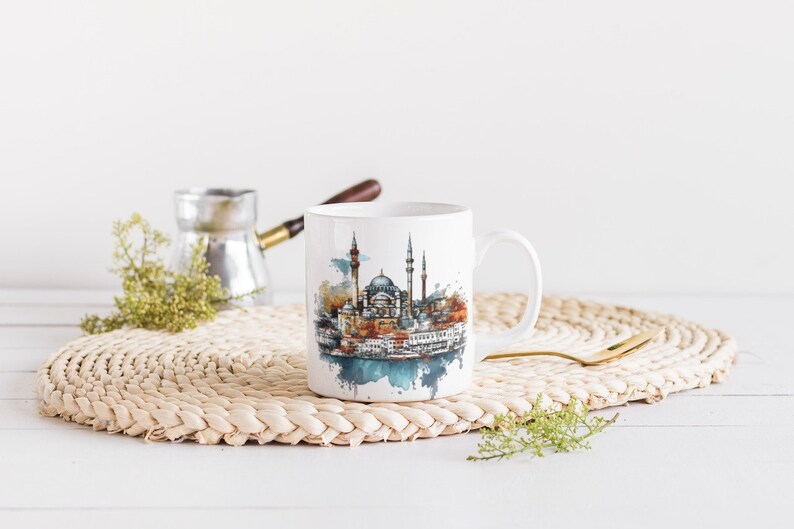 Istanbul Turkey Clipart, Middle Eastern Art, City Prints, Turkish Art ...