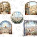 Jerusalem City Paintings, Colorful Houses, Streets, and Scenery. Middle ...