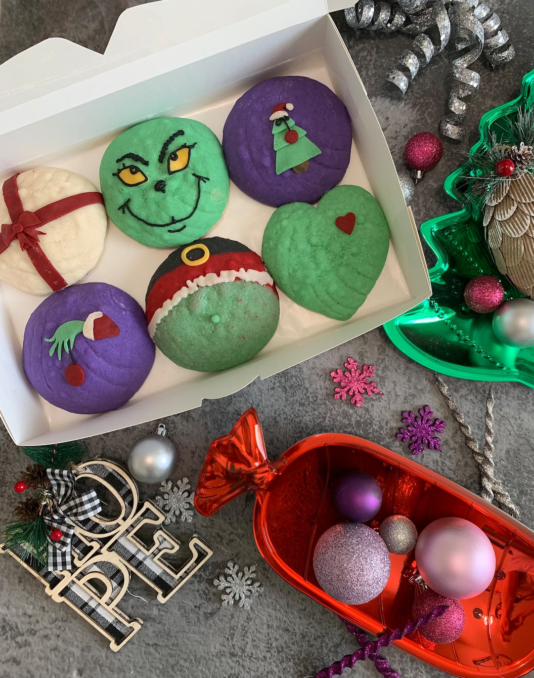 Grinch Themed Conchas pack of 6 - Etsy