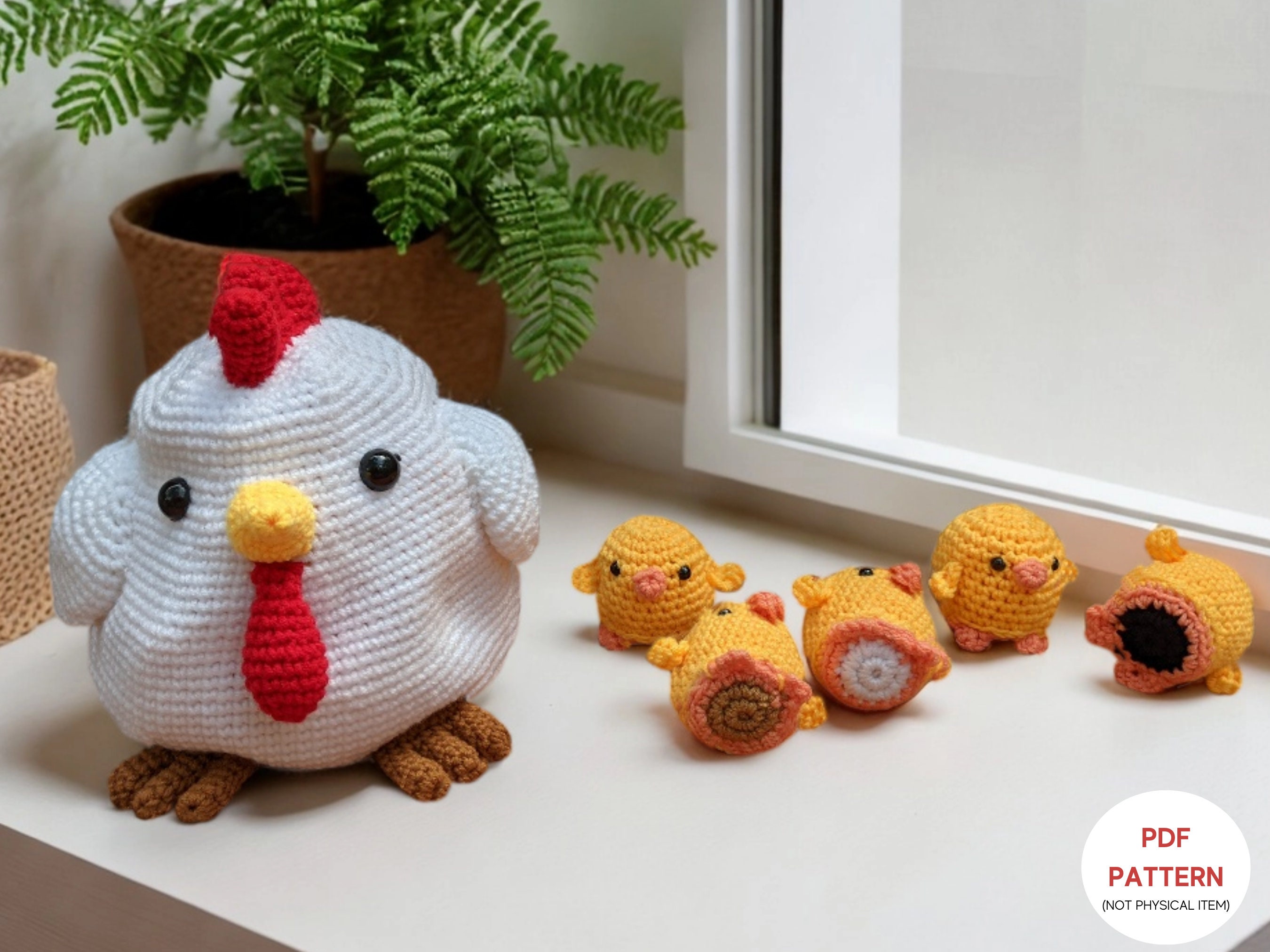 Crochet Memory Game BUNDLE | Turtle, Chicken, Crab Memory Game Pattern ...