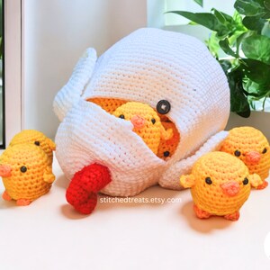 Chicken Crochet Memory Game Pattern | Farm Animal Patterns Easy ...