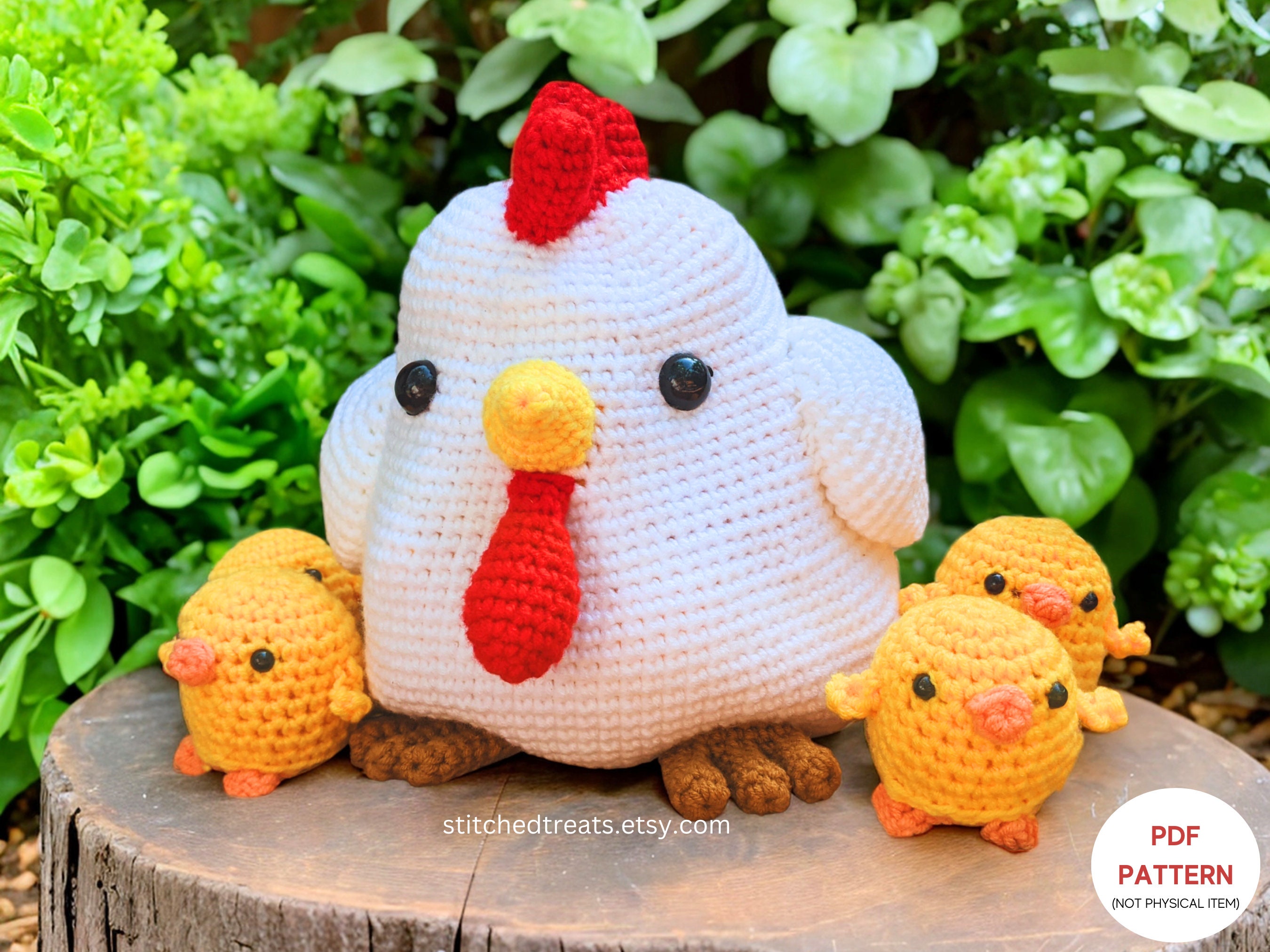 Chicken Crochet Memory Game Pattern | Farm Animal Patterns Easy ...