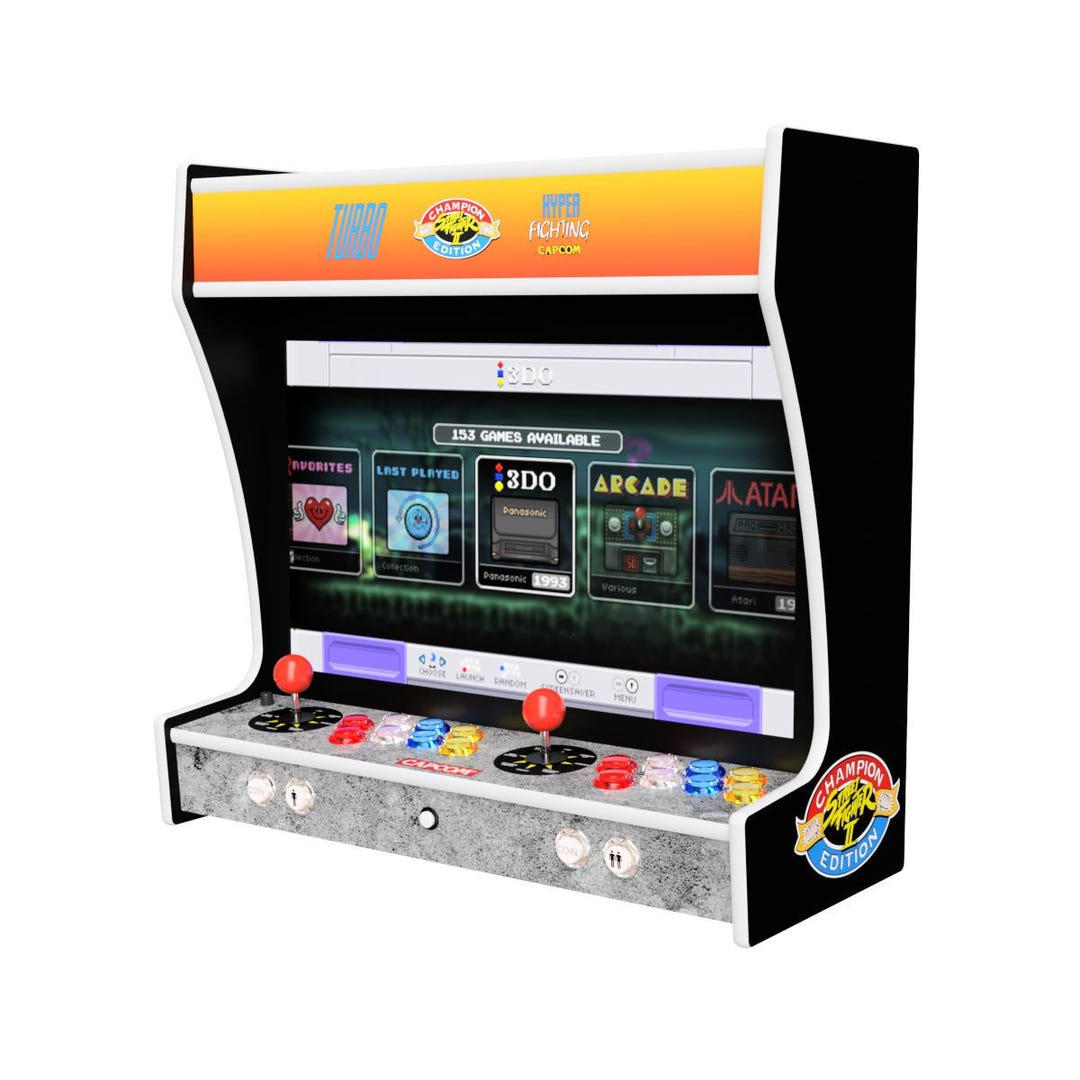 MINICADE-25 Arcade Machine, 2 Player, 25" Screen, Light up Marquee ...