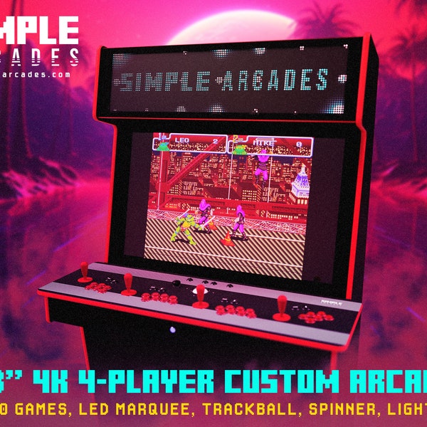 4 Player Arcade - Etsy