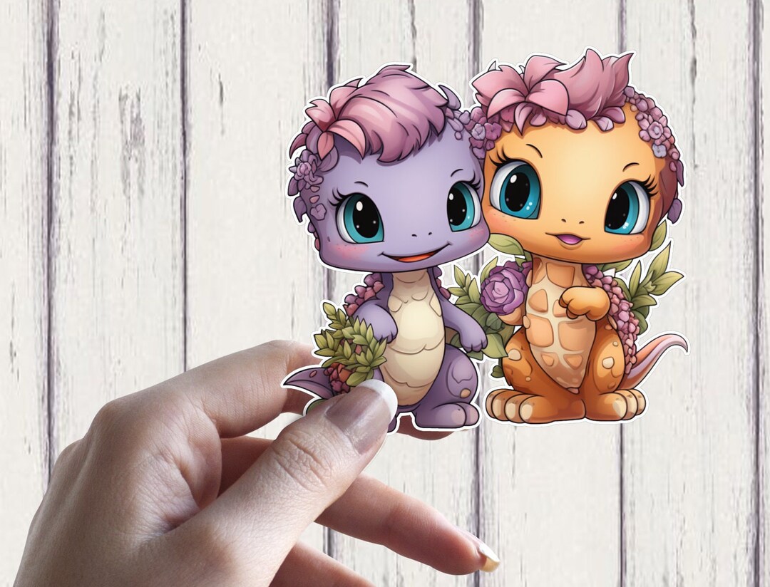 Sisters Dinosaur Sticker, Best Friends Dinosaur, Sticker, Dinosaur Gift ...